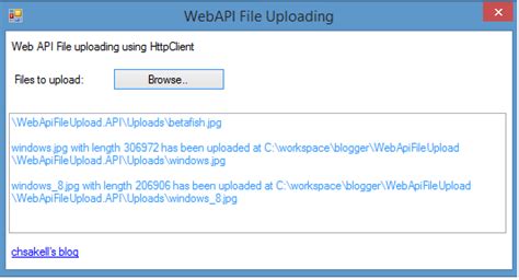 Web Api File Uploading Desktop And Web Client Chsakells Blog