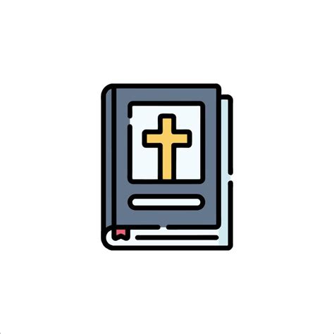 A Book With A Cross On It 55232195 Vector Art At Vecteezy