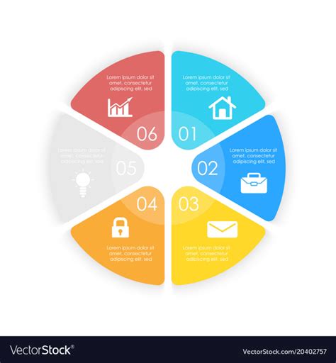 Free Round Infographic Diagram Circles Of Elements Vector Image Nohat Cc