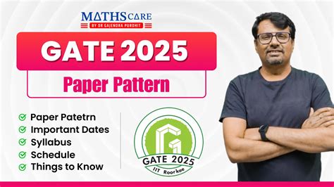 Gate Paper Pattern 2025 Mathscare 2025