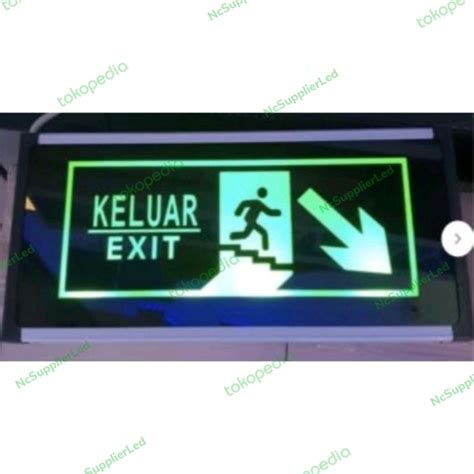 Jual Lampu Exit Emergancy Custom Exit Lampu Darurat Emergancy 2 Sisi Custom Jakarta Barat