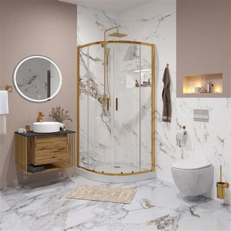 Душевое ограждение Niagara 90х90х190 см арт 64060811GOLD - купить по ...