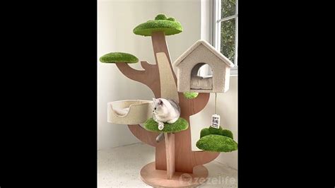 Pine Tree House Cat Tree Youtube