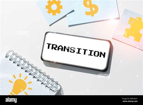 Writing Displaying Text Transition Concept Meaning A Dramatic Or