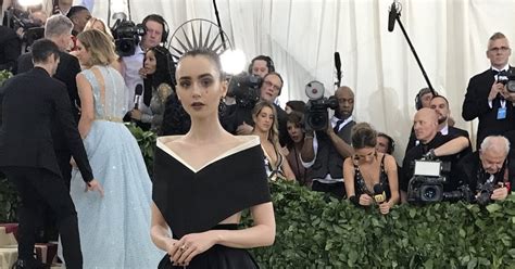 Lily Collins Looks Picturesque As She Dresses To The Met Heavenly