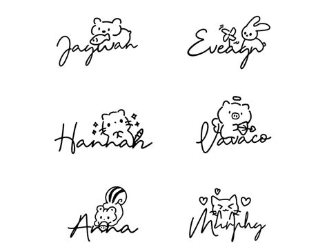 Cute Signature Logo Design Logo Design For Social Media Creators