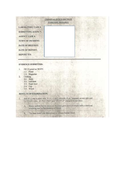 Serology Report Template Pdf