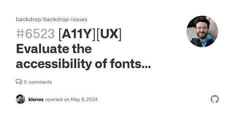 A11y Ux Evaluate The Accessibility Of Fonts Used In Core Themes And