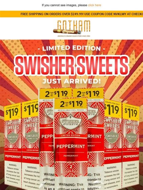 Gotham Cigars Limited Edition Swisher Sweets Just Arrived Milled