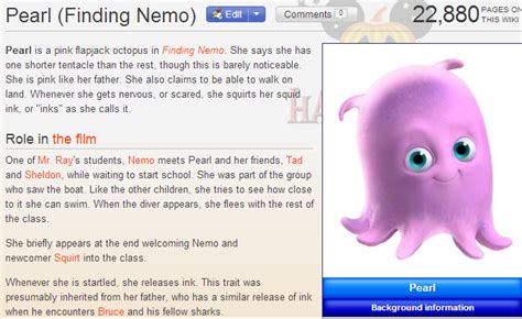 Finding Nemo Octopus Ink