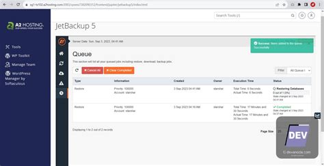 Cara Menggunakan Jet Backup 5 Untuk Restore Situs