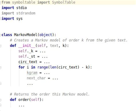 solved problem 1 markov model data type define a data
