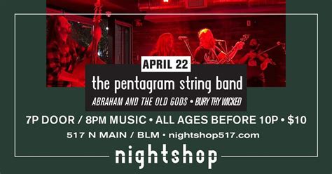 The Pentagram String Band Abraham And The Old Gods Bury Thy Wicked