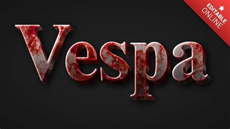 Vespa Vampire Text Effect Generator