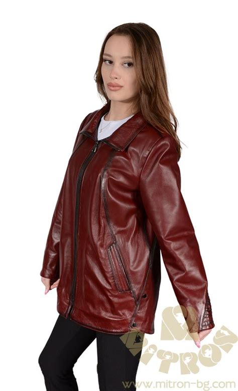 Митрон ЕООД Дамско яке Размер дреха M 36 цвят Черен ДАМСКИ КОЖЕНИ ЯКЕТА Жени ДАМСКИ