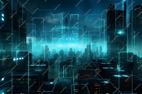 Premium Ai Image Information Superhighway Futuristic Urban City
