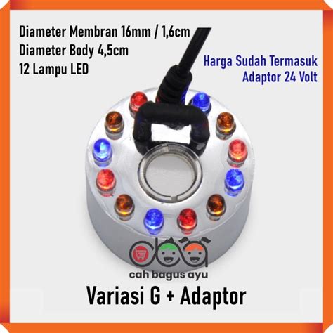 Jual Mist Maker Stenlis Adaptor 24 Volt Mesin Kabut Dengan Adaptor 24V Embun Uap Air