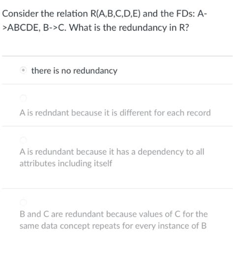 Solved Consider The Relation R A B C D E And The Fds Chegg