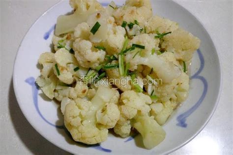 清炒菜花 的做法菜谱香哈网