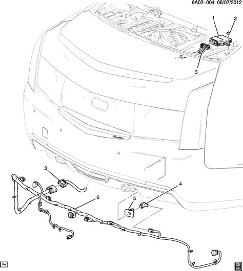 Cadillac ATS A SENSOR SYSTEM REAR OBJECT REAR PARKING ASSIST UD7