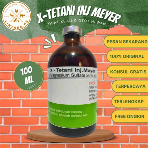 Jual X Tetani Inj Meyer 100 Ml Obat Tetanus Ternak Obat Kejang Sapi