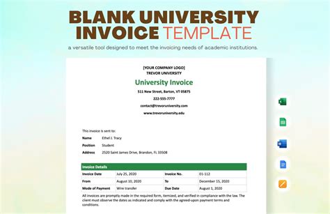 Invoice Templates In Word Free Download
