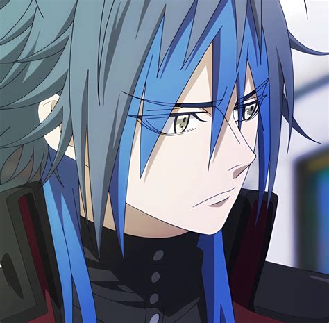 Elegant Anime Character With Blue Hair And Green Eyes Manga Karakter