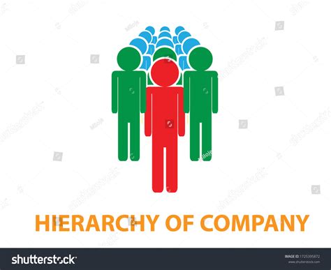 Company Hierarchy Organization Concept Business Structure เวกเตอร์