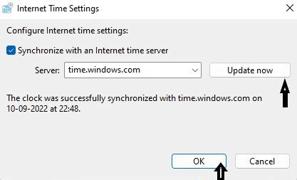 Fix Date And Time Synchronization Failed On Windows