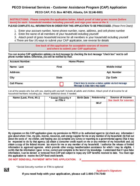 Customer Assistance Program Cap Peco Utility Assistance Program