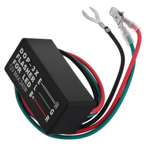 Worgeous Flasher Relay For Motorcycles LED Strobe Lights Controller Module DOP 3X Signal Flasher