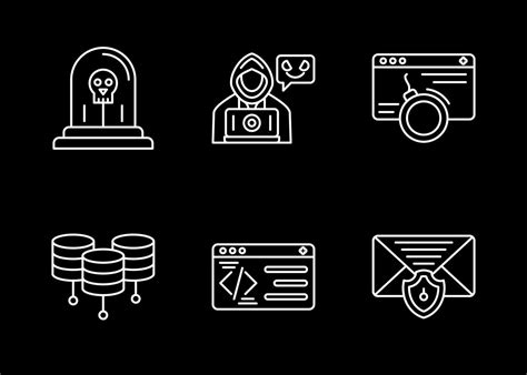Hacker Vektor Icon Set 17483013 Vektor Kunst Bei Vecteezy