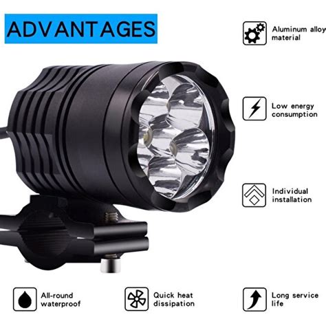 Cuticate 12V 85V 5WX6 Süper Parlak LED Spot Işık Motosiklet Fiyatı