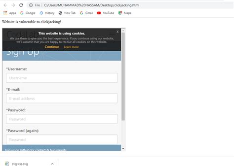 Security Bug Ui Redressing Clickjacking · Issue 2871 · Codalab