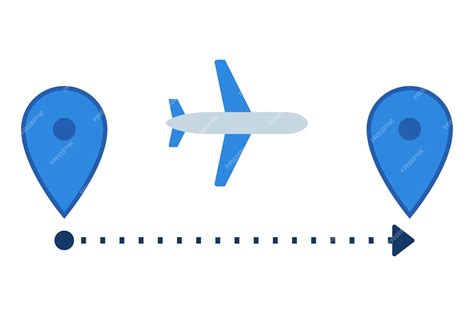 위치 비행 경로 무료 벡터