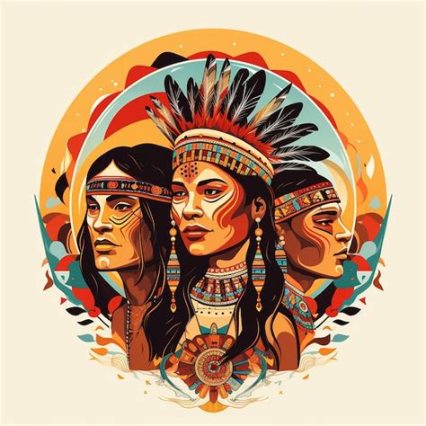 Premium AI Image Indigenous People Awareness And Protect The Rights