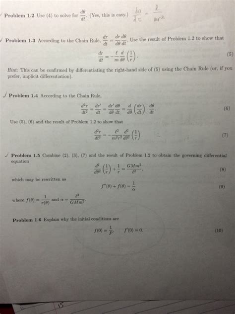 Solved Use 4 To Solve For D Theta Dt Yes This Is Easy