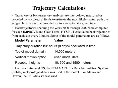 PPT Trajectory Calculations PowerPoint Presentation Free Download ID