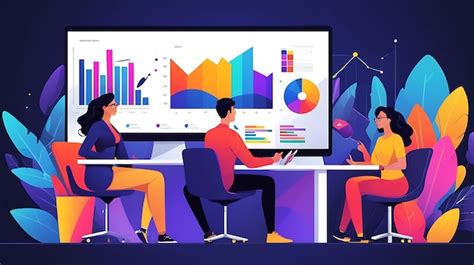 A Team Discussing Performance Metrics Premium Ai Generated Image A Team Discussing Performance Metrics Premium Ai Generated Image