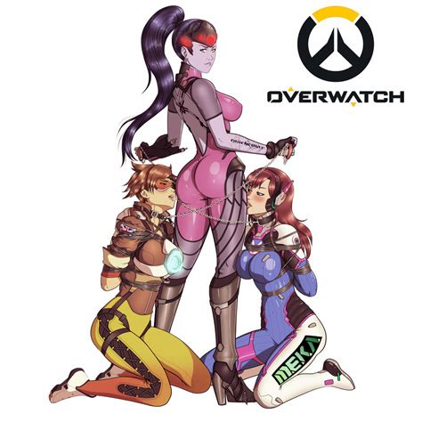 D Va Tracer And Widowmaker Overwatch And 1 More Drawn By Reptileye