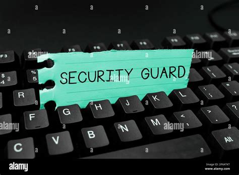 Text Showing Inspiration Security Guard Conceptual Photo Tools Used To