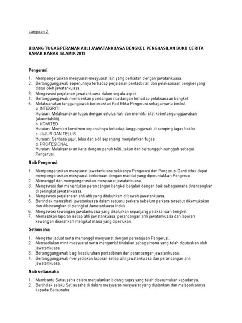 Bidang Tugas Ajk Pdf