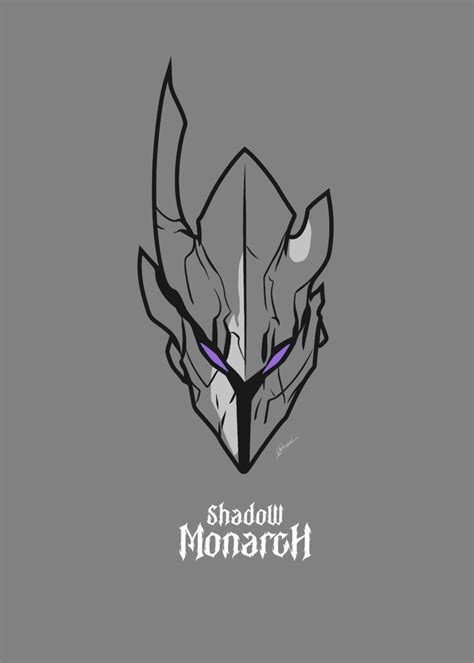 Shadow Monarch Anime Drawing Books Phone Cover Stickers