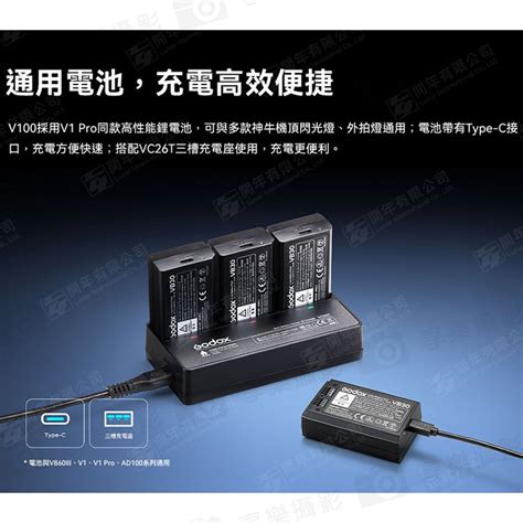 799免運 【godox神牛 V100c Ttl 鋰電圓頭機頂閃光燈】適用canon 觸控螢幕 Type C 機頂閃 閃燈 外拍 攝影