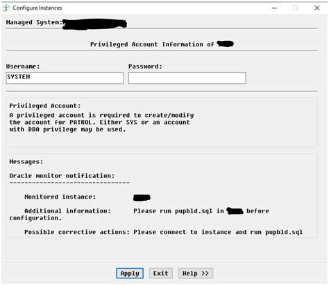 Patrol For Oracle Km Instance Configuration Fails With Error Please
