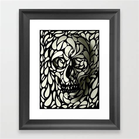 Skull Framed Art Print By Ali Gulec Society6