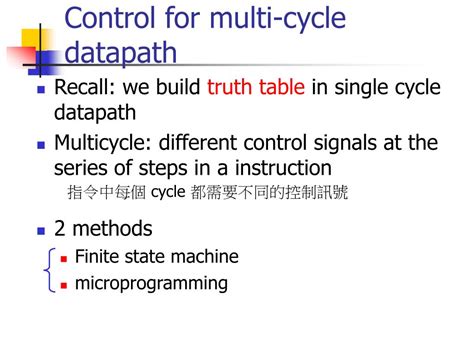 PPT Multiple Cycle Implementation PowerPoint Presentation Free Download ID