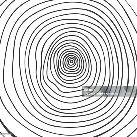 Trunk Cross Section Texture Topographic Design Tree Rings In Doodle