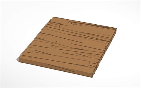 3d Design Wood Tile Texture Tinkercad