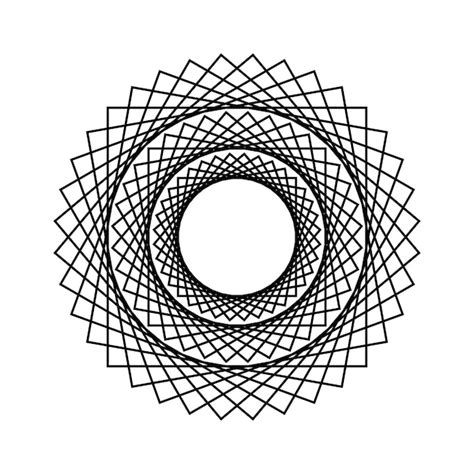 Premium Vector Decorative Radial Circle Pattern Background Vector Design